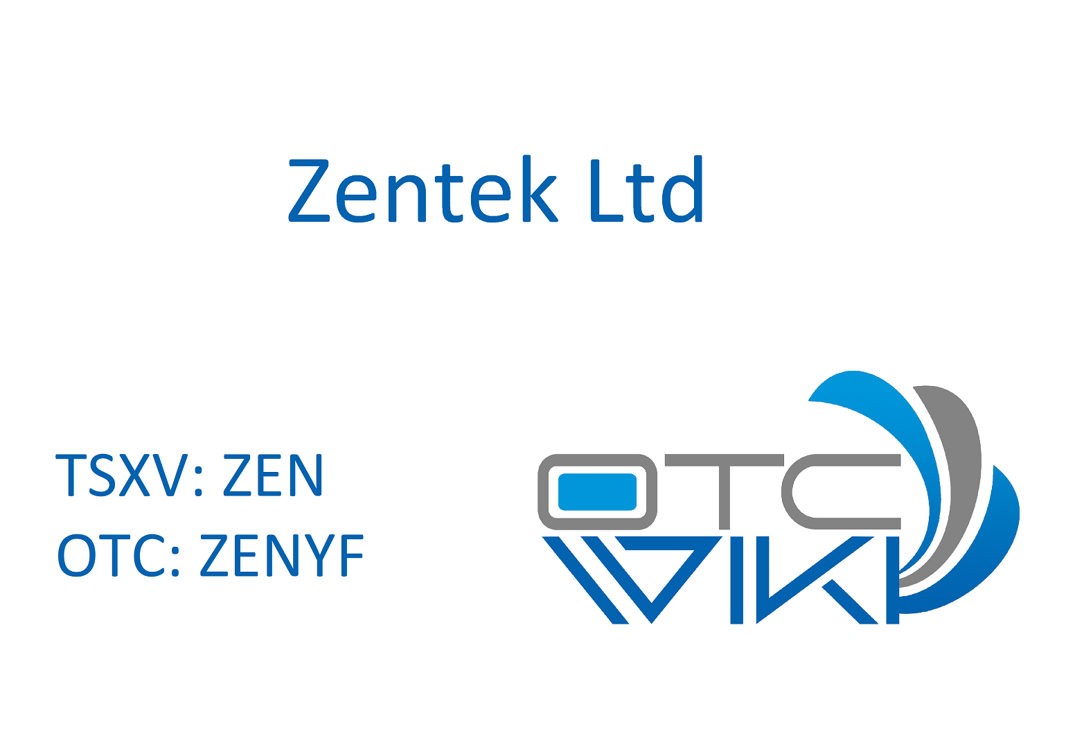 Zentek Ltd - ZENYF stock - OTC Wiki